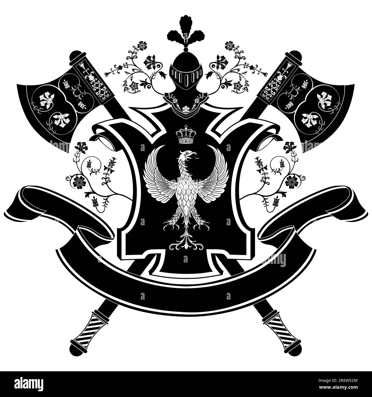 Gold coat of arms Black and White Stock Photos & Images - Alamy