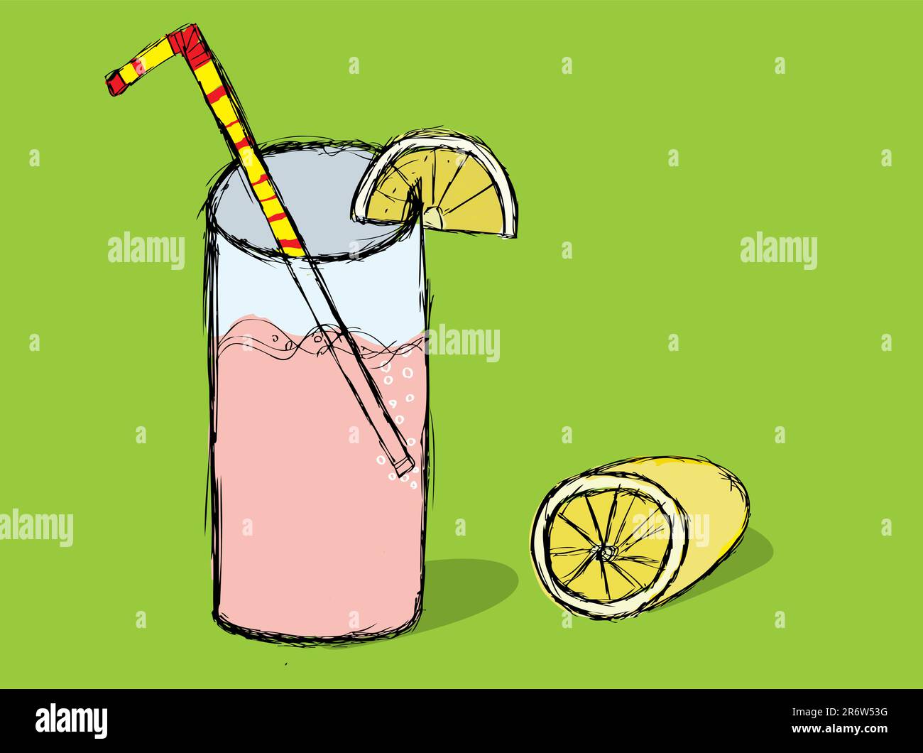 Glass orange juice tube Stock Vector Images - Alamy