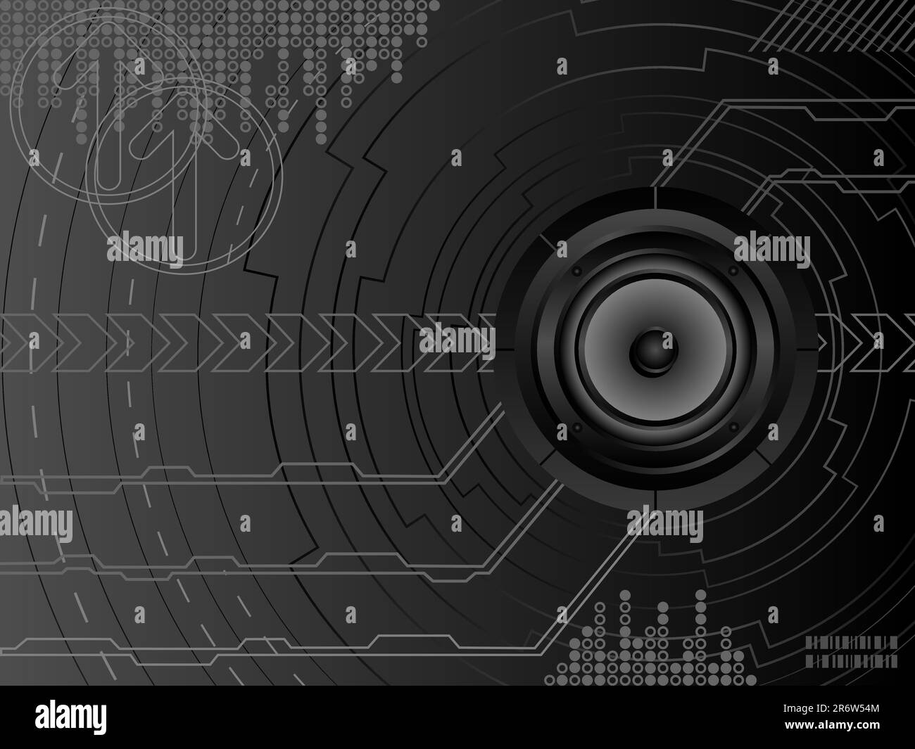 Futuristic music background. Vector Stock Vector Image & Art - Alamy