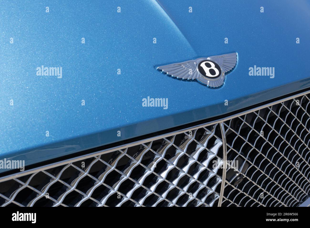 Indianapolis - June 10, 2023: Bentley Continental display at a ...