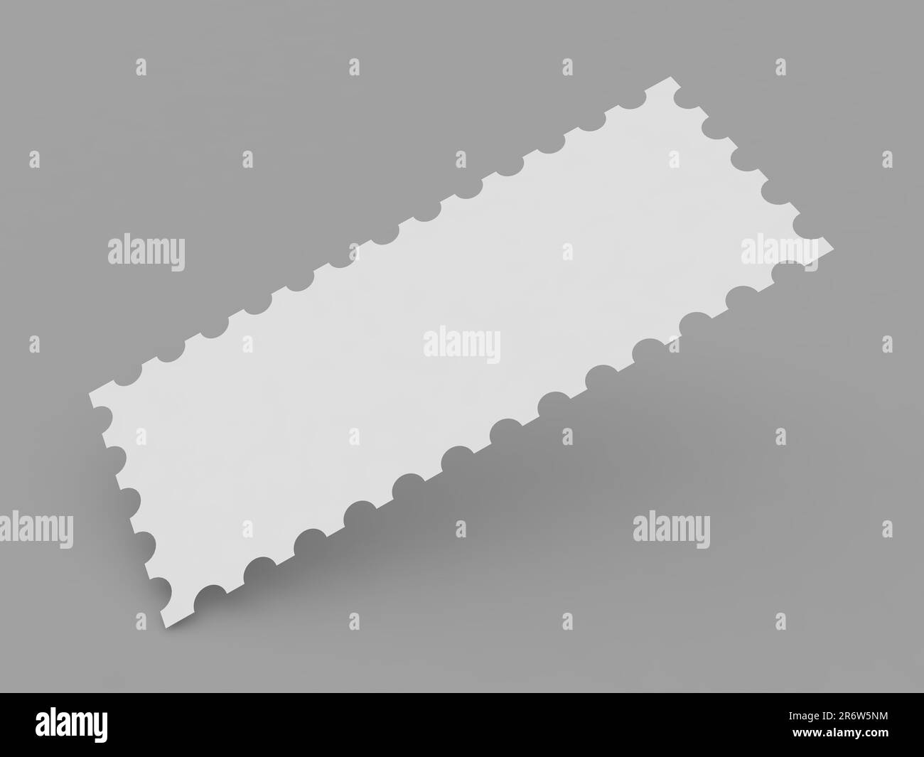 Postage stamp mockup on a grey background. 3d render illustration Stock ...