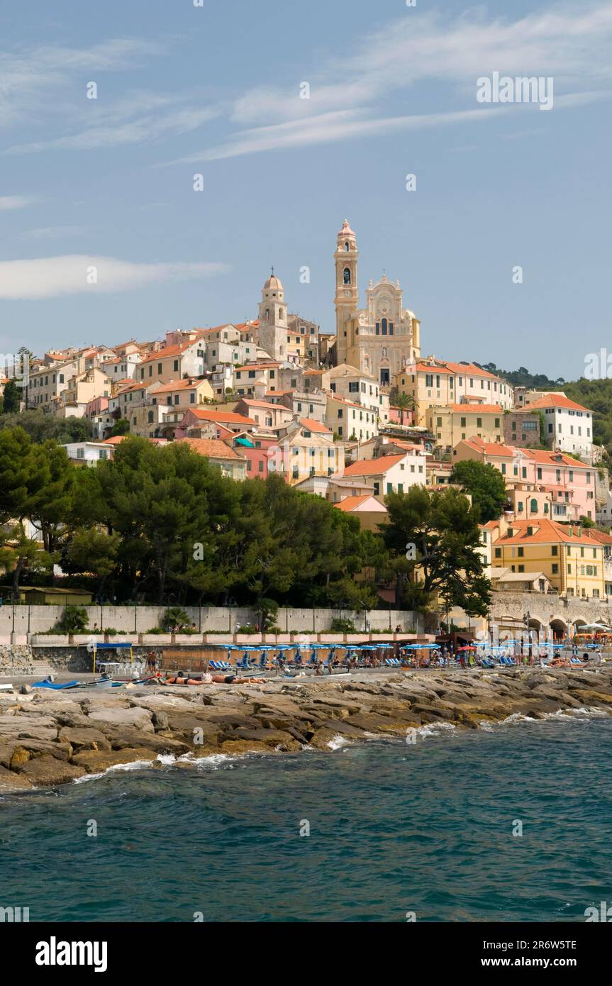 Old Town, Cervo, Italian Riviera, Ligurian Sea, Liguria, Italy Stock ...