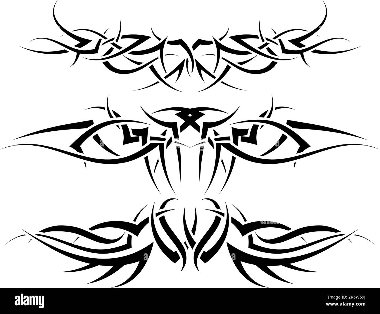 Patterns of tribal tattoo for design use Stock Vector Image & Art - Alamy