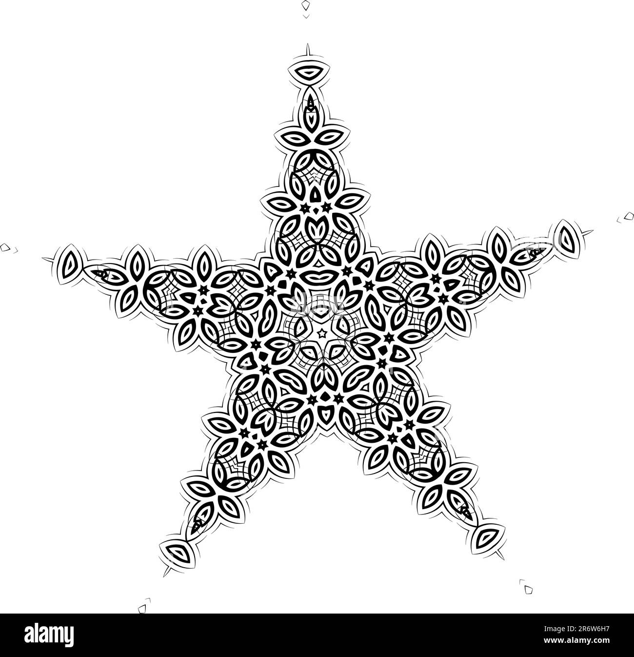 Star shape bloom Stock Vector Images - Alamy