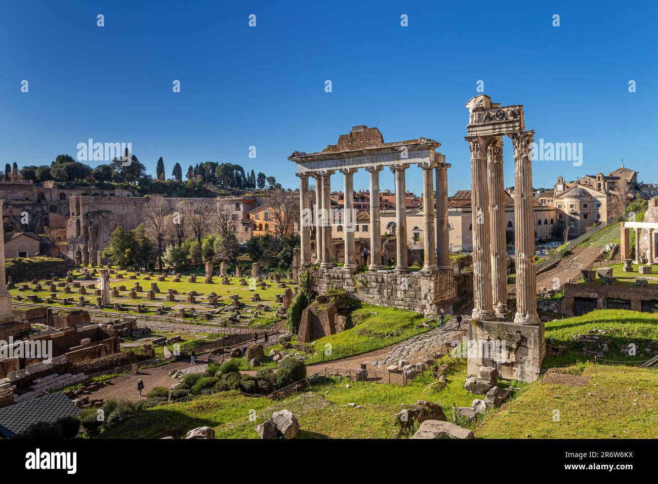 The Roman Forum in the historic centre of Rome is a UNESCO World Heritage Site, Rome ,Italy ...