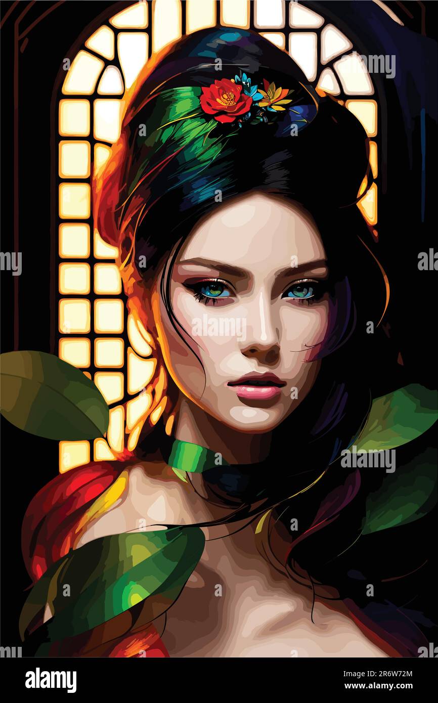 Beautiful Women Paintings Wallpaper