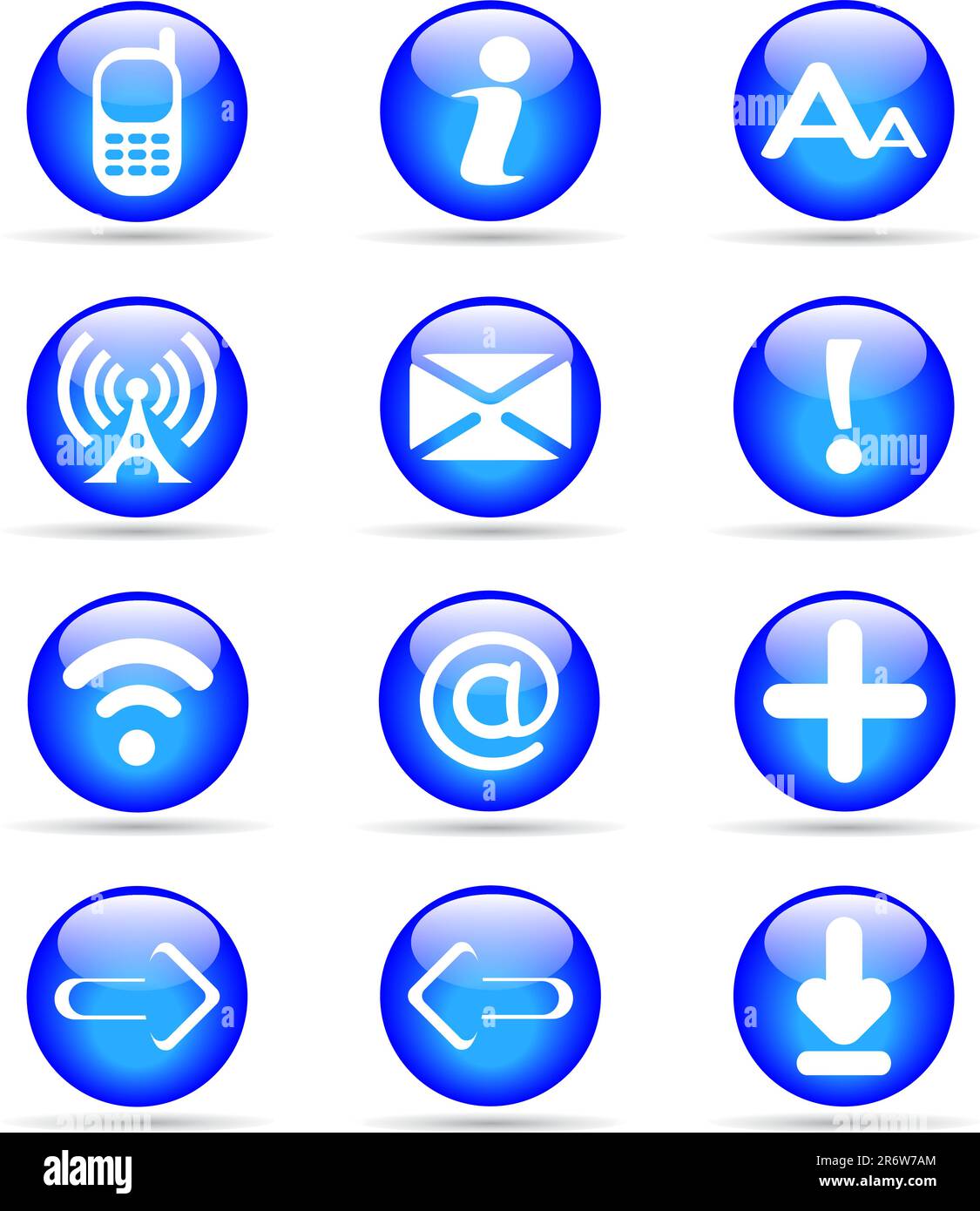 Collection of icons Stock Vector Image & Art - Alamy