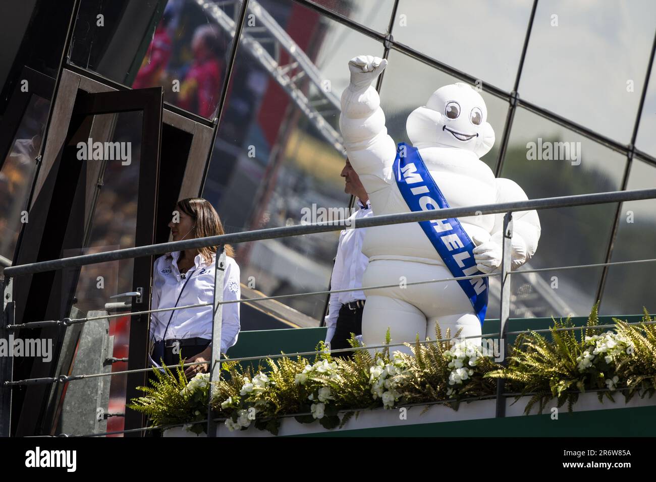 Michelin Bibendum during the podium of the 24 Hours of Le Mans 2023 on ...