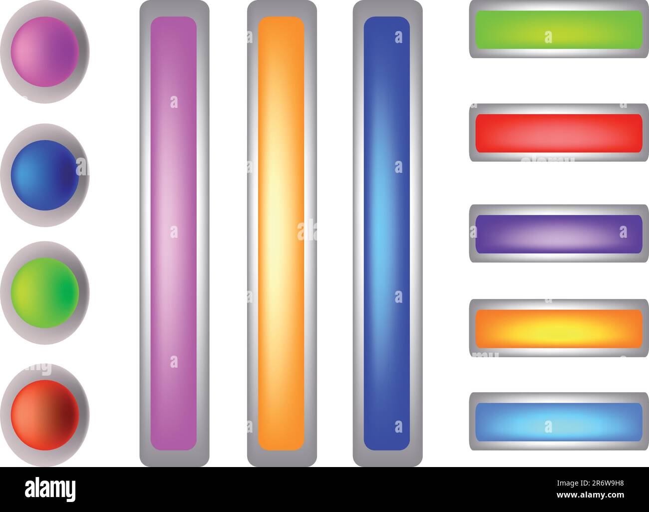 nice illustration of a lot of buttons Stock Vector Image & Art - Alamy