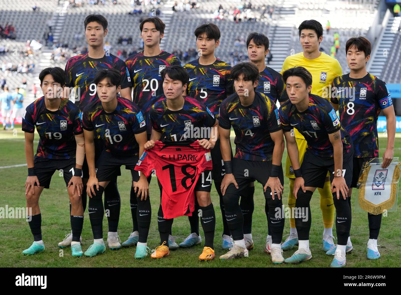 South Korea's players pose for a team photo prior to the FIFA U-20 ...
