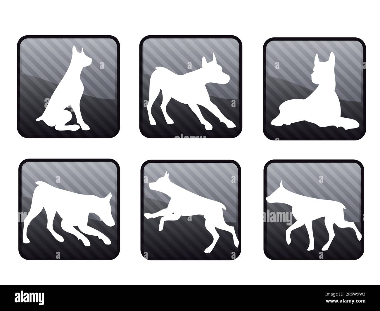 Pet dog running on Stock Vector Images - Alamy