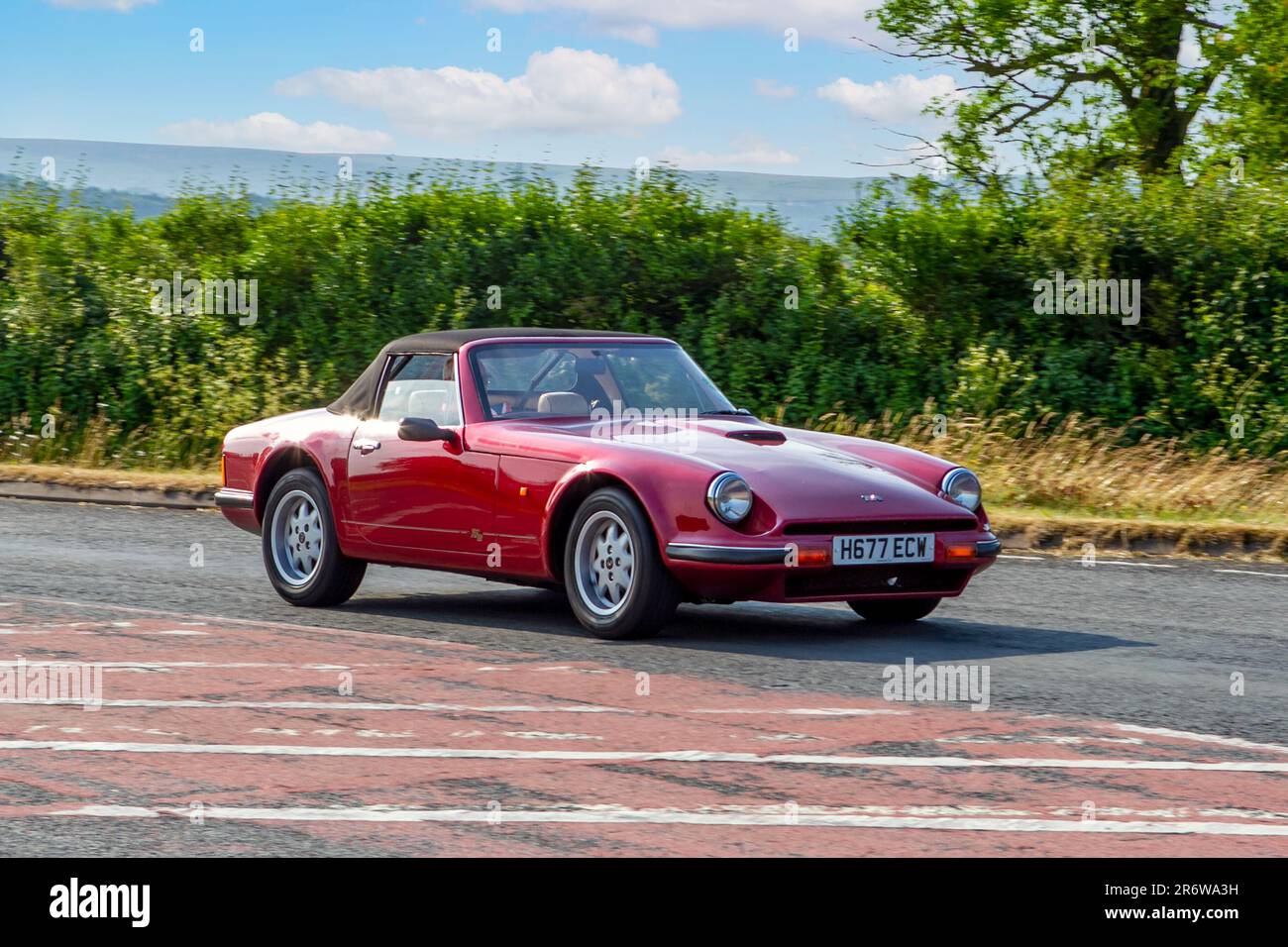 1991 90s nineties Red TVR 290 S Roadster petrol 2933 cc at the Classic ...