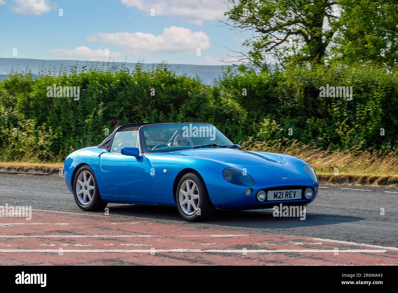 A TVR Griffith Blue Car Roadster Petrol soft top at the Classic ...