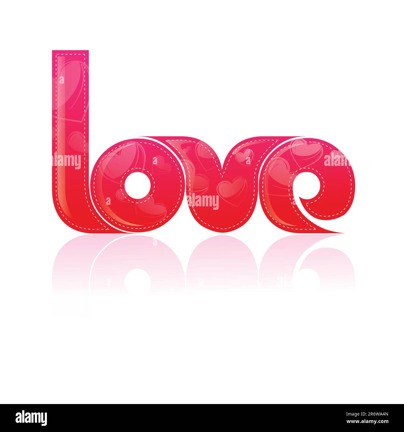 Typography T Shirt Design The Word Love With Pattern I Love