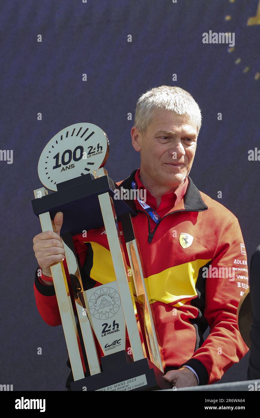 Antonello Coletta, Ferrari, portrait during the podium of the 24 Hours ...