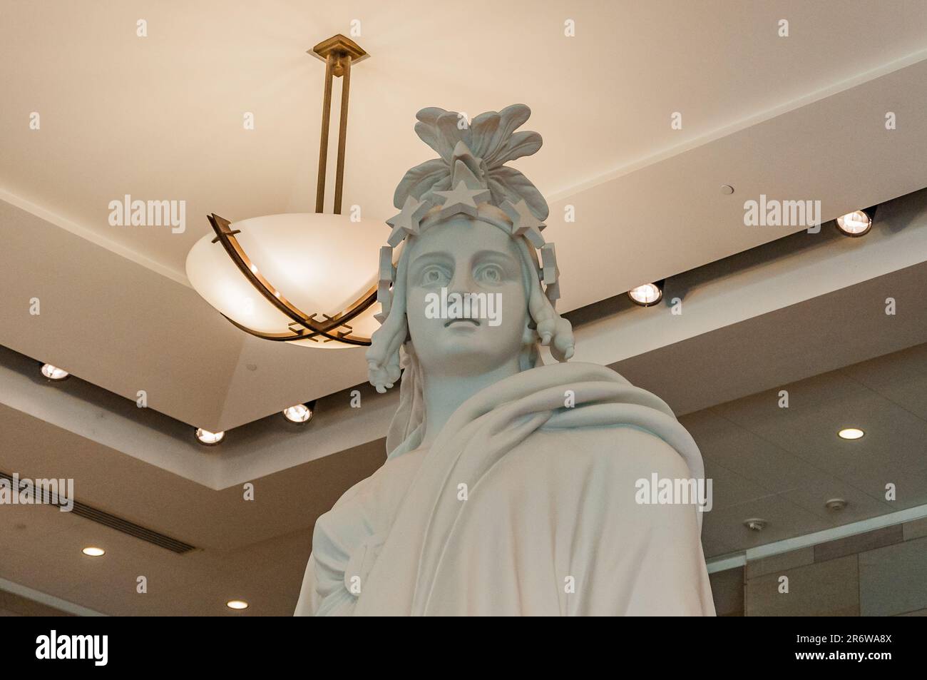 The Statue of Freedoms Plaster Model in the US Capitol Building ...