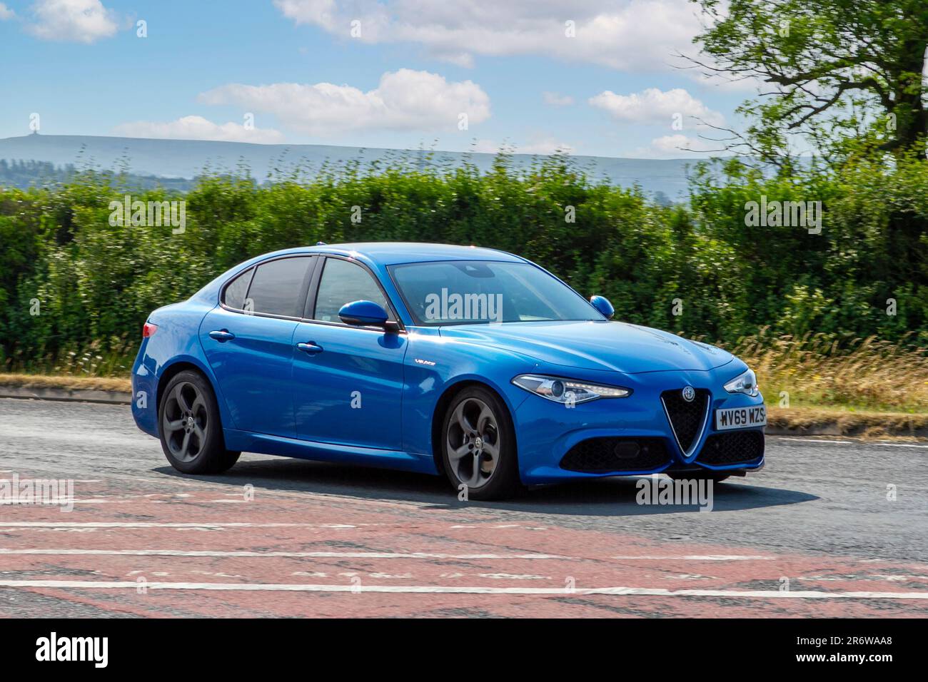 ALFA ROMEO GIULIA PETROL BLUE at the Classic & Performance Motor Show ...