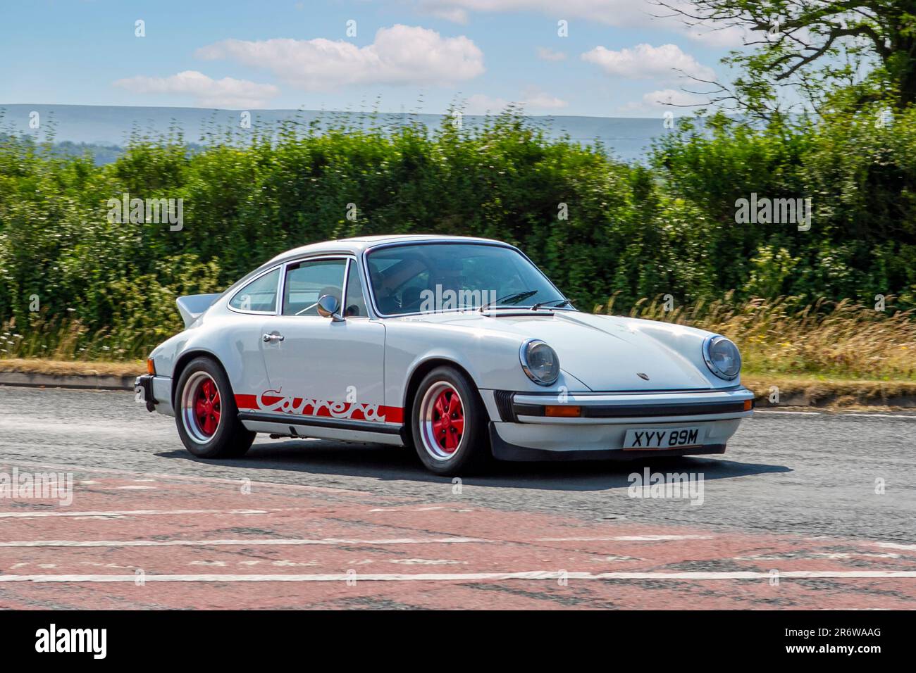 1972 70s Seventies White Porsche911 5 Speed Manual At The Classic And Performance Motor Show At
