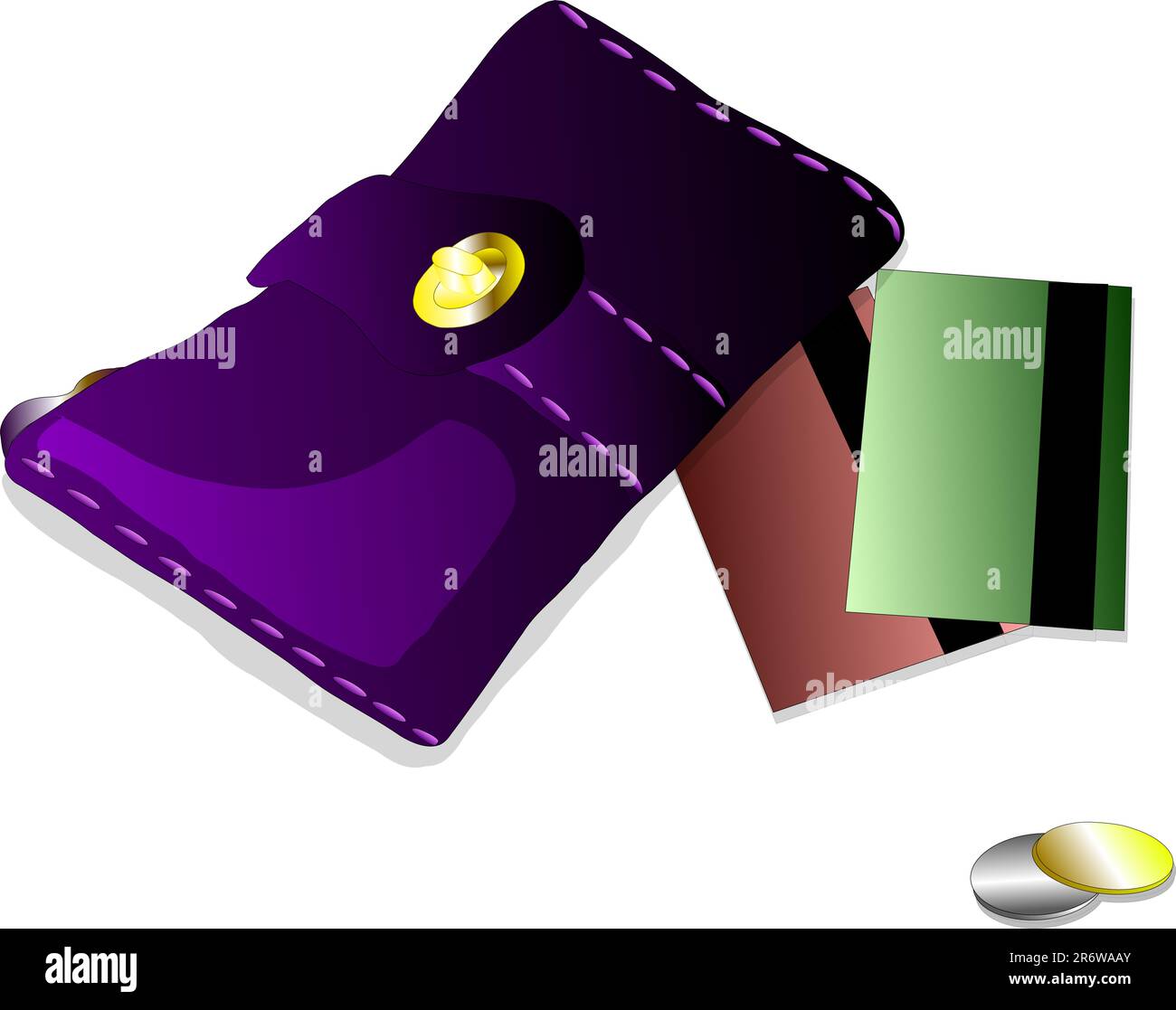 a man can learn a lot just looking at his wallet Stock Vector Image ...