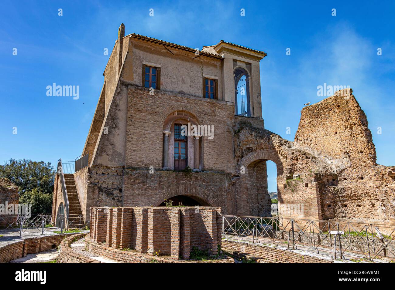 The Casina Farnese and remains of the Domus Flavia (Flavian Palace) on ...