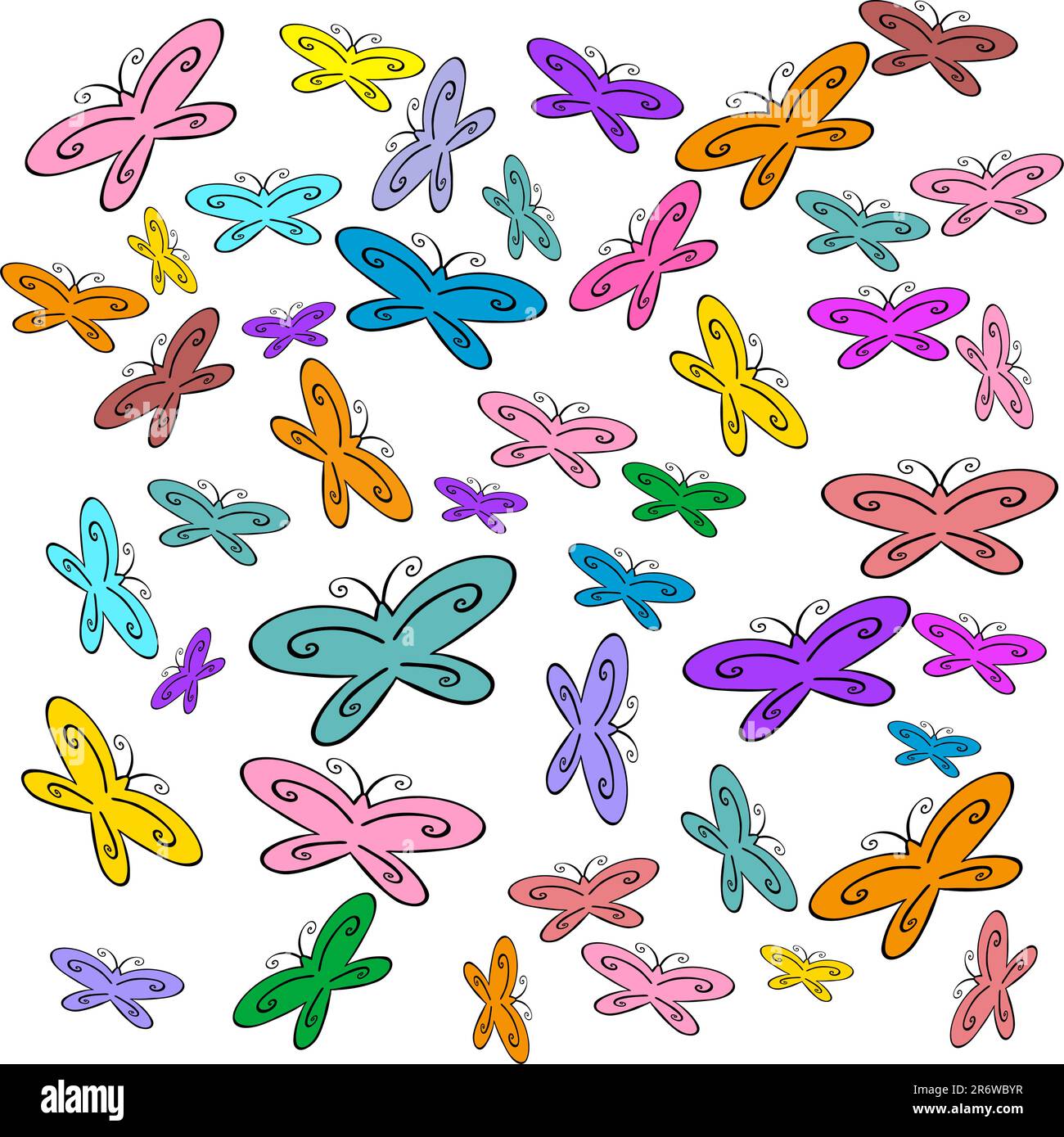 Colorful wing pattern Stock Vector Images - Alamy