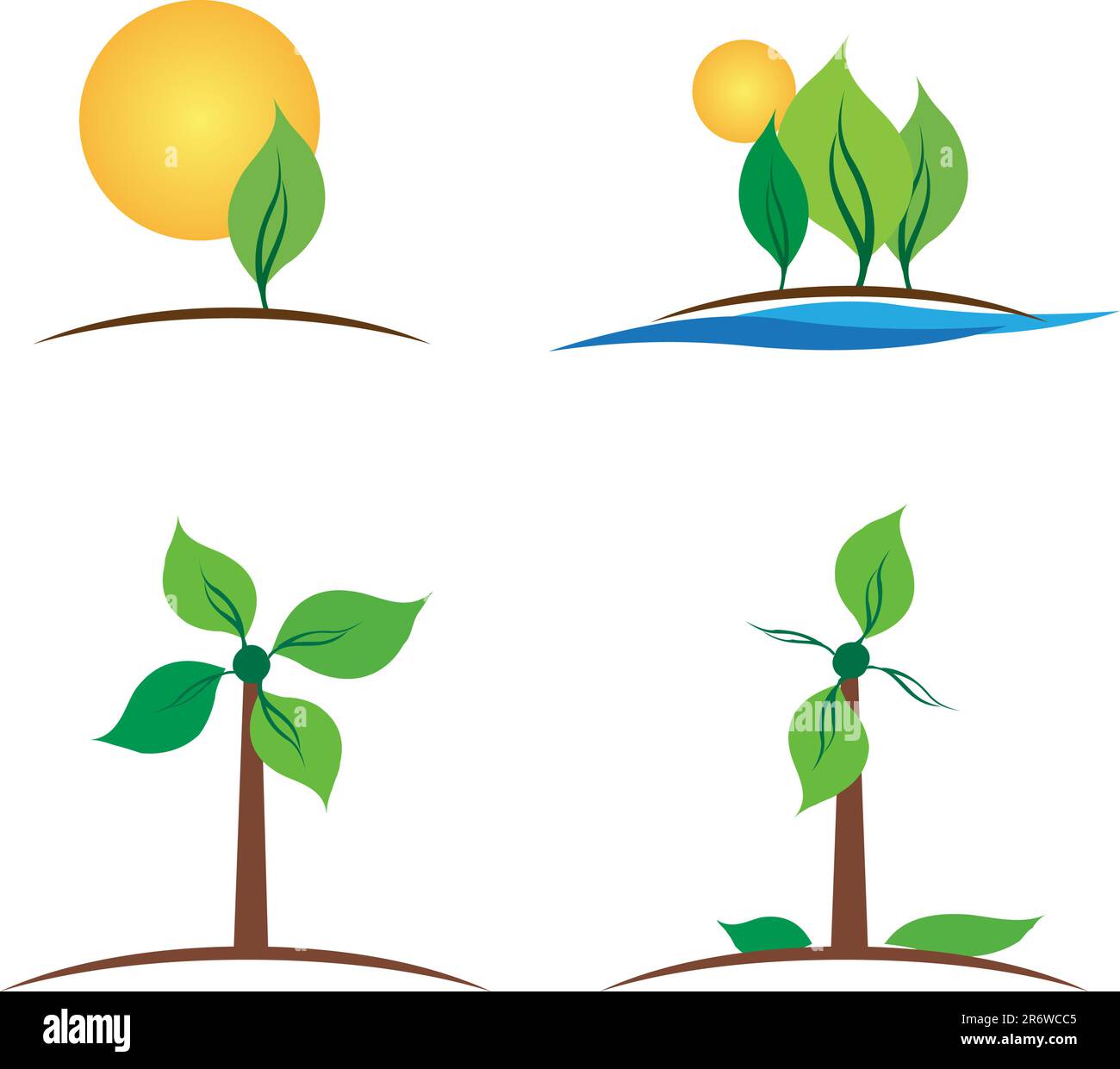 Green concept trees Stock Vector Image & Art - Alamy