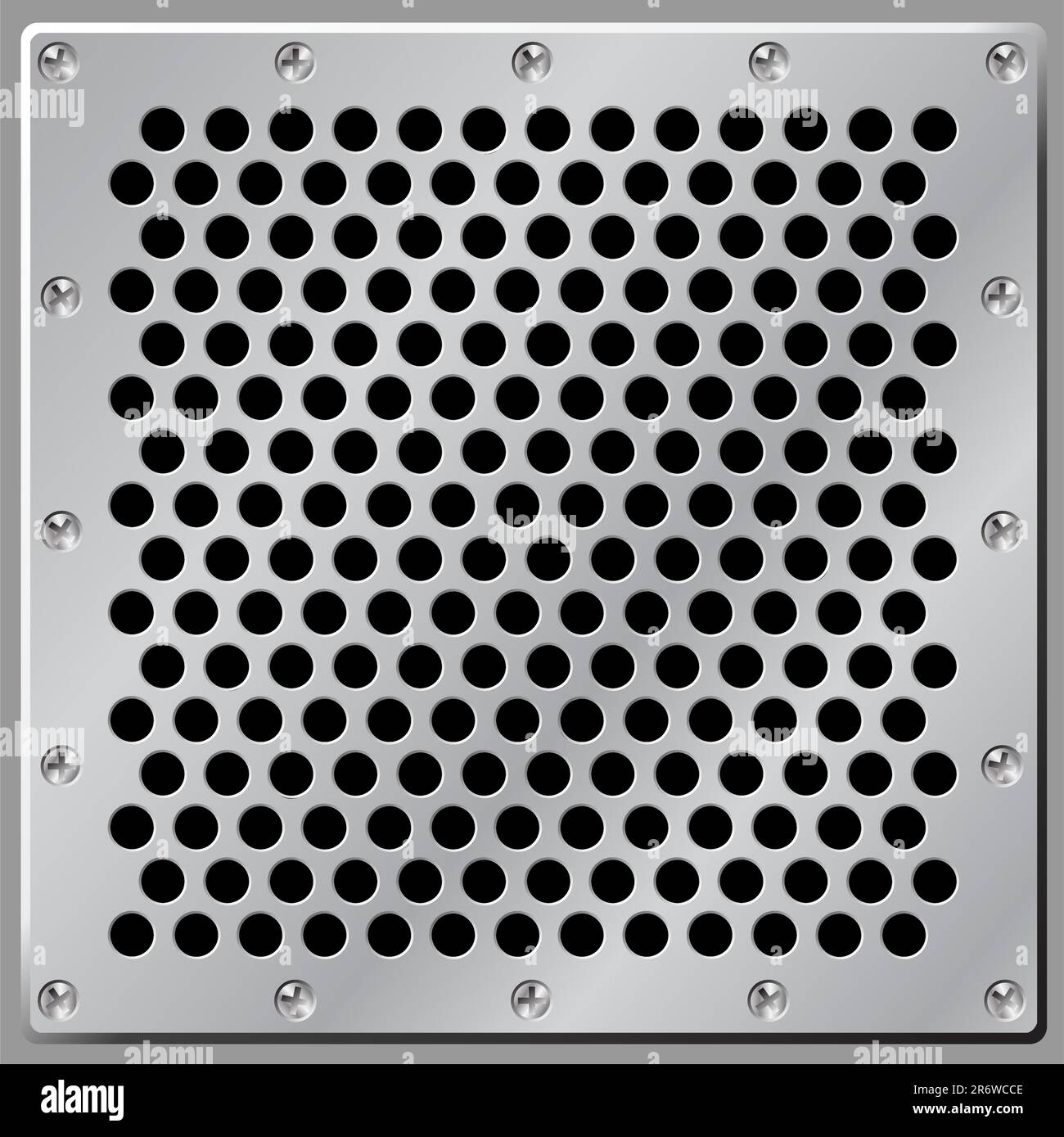 A Metal Background with Holes Stock Vector Image & Art - Alamy