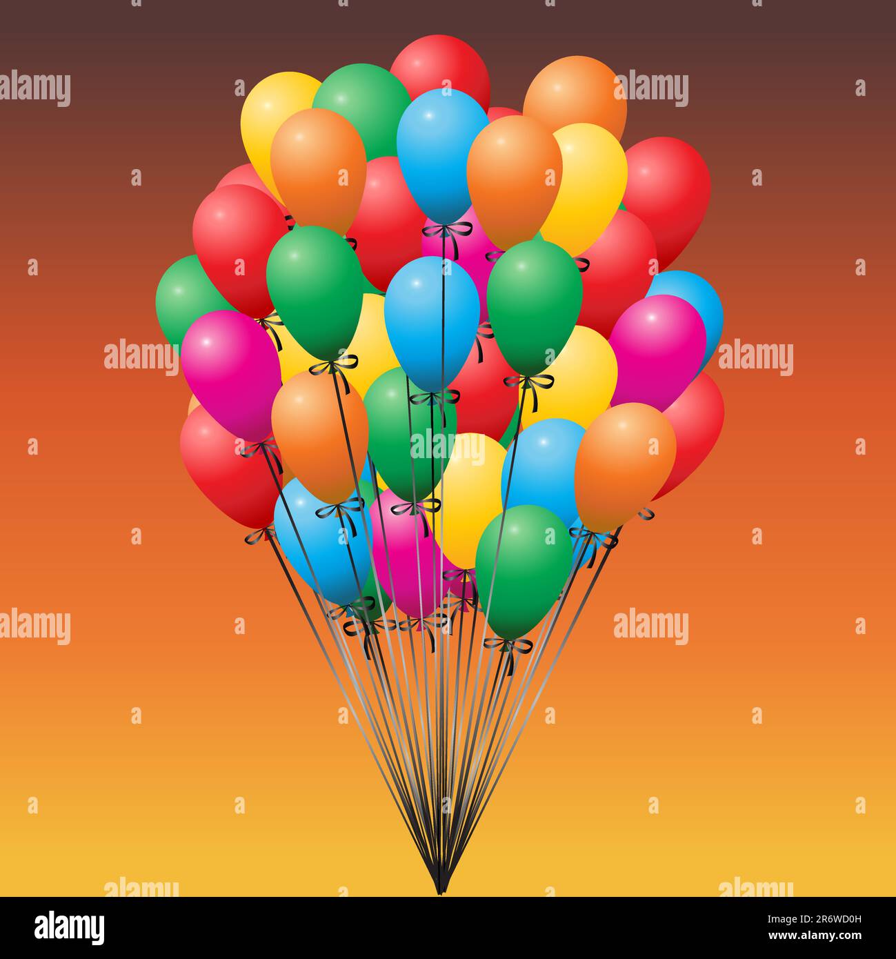 Big bunch of balloons hi-res stock photography and images - Alamy