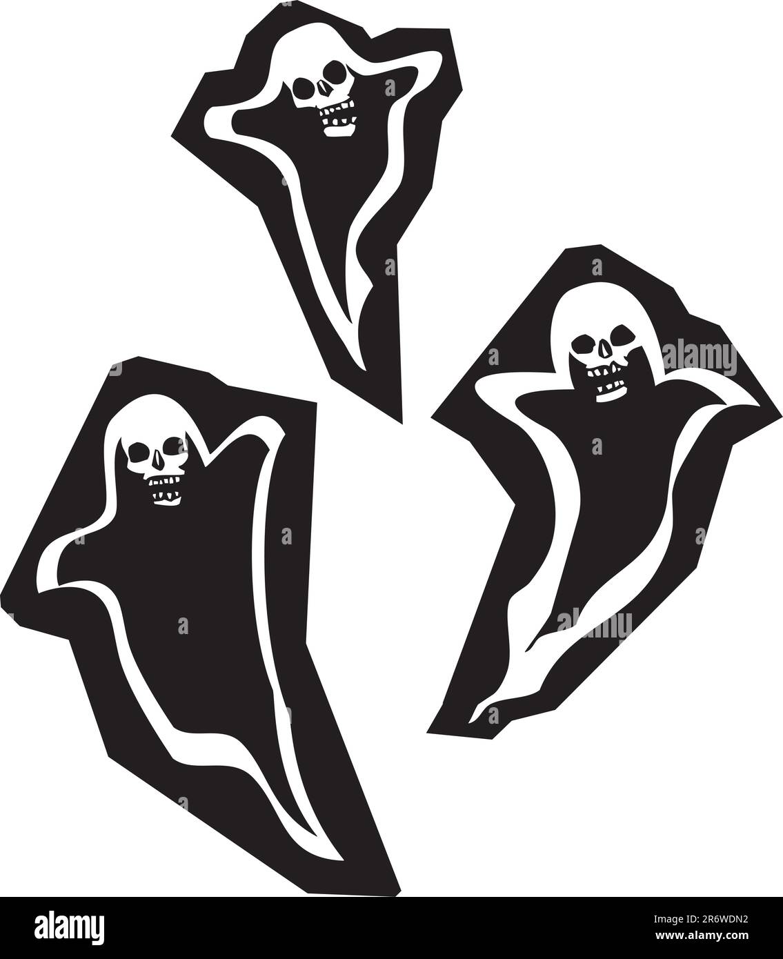 Three of the ghosts Stock Vector Images - Alamy