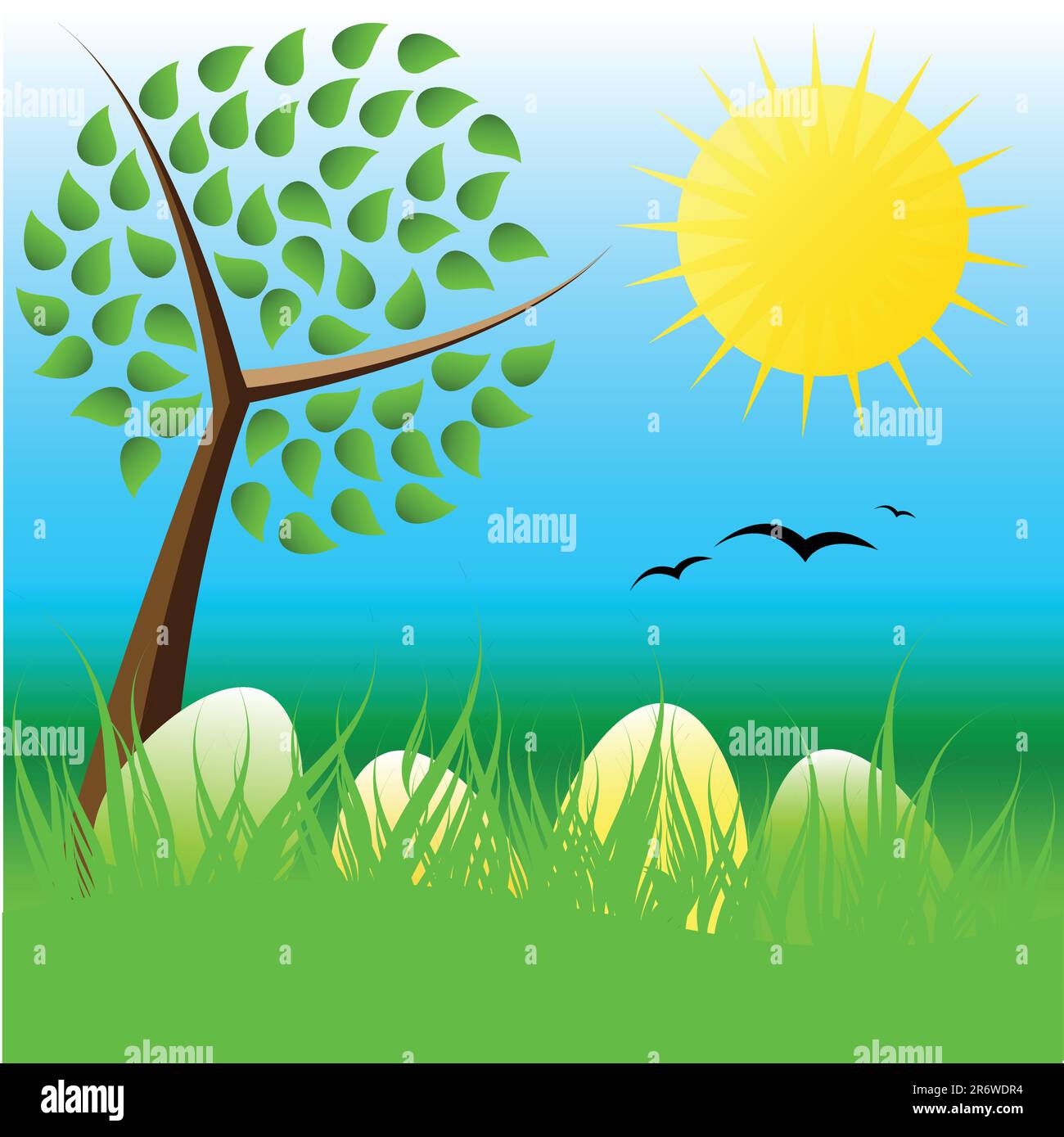 Easter vector illustration - easy to edit vector EPS file Stock Vector ...