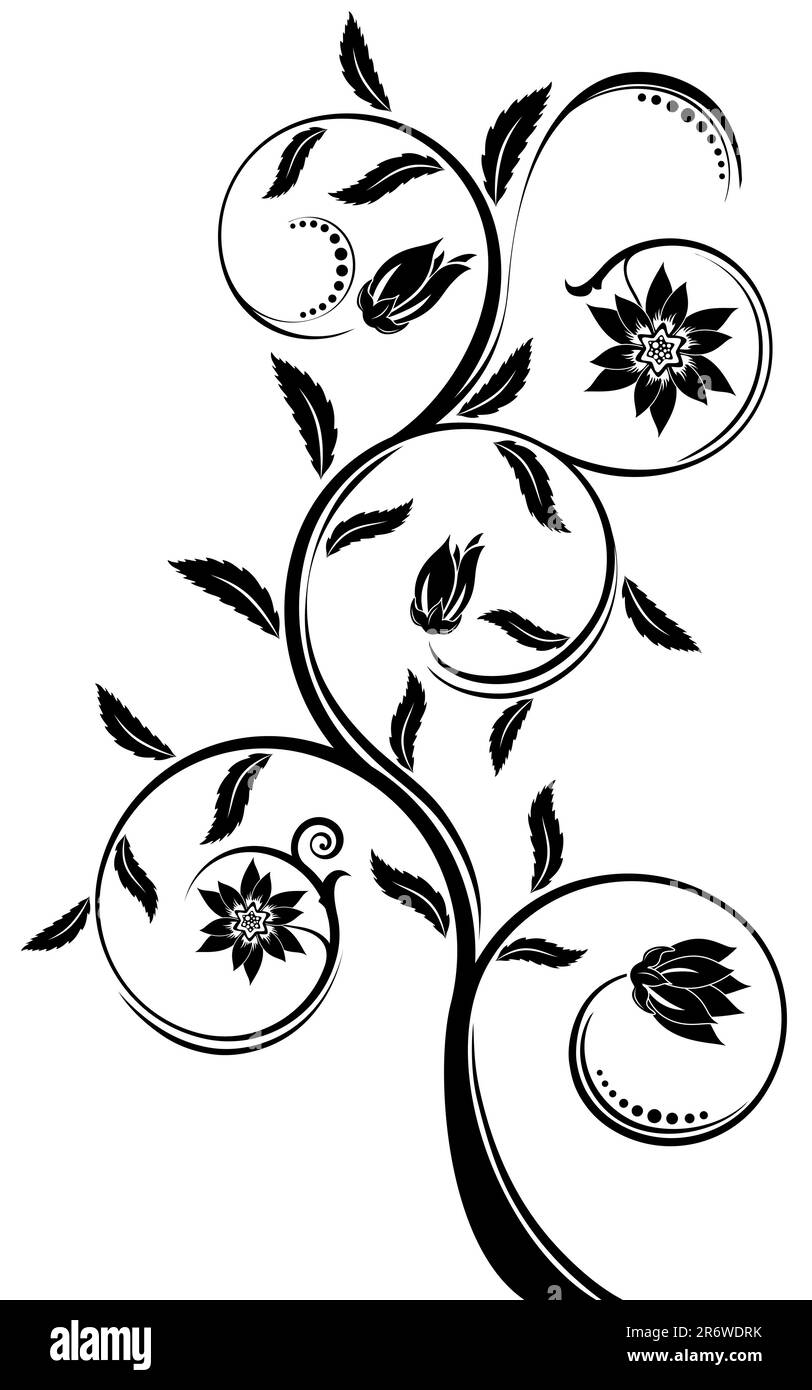 Vector floral pattern Stock Vector Image & Art - Alamy