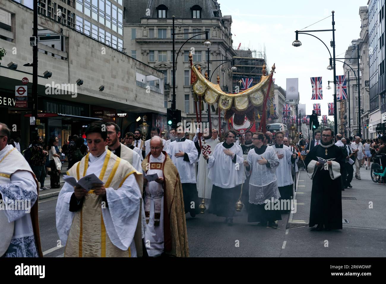 London, 11th June, 2023. The annual Corpus Christi procession takes ...