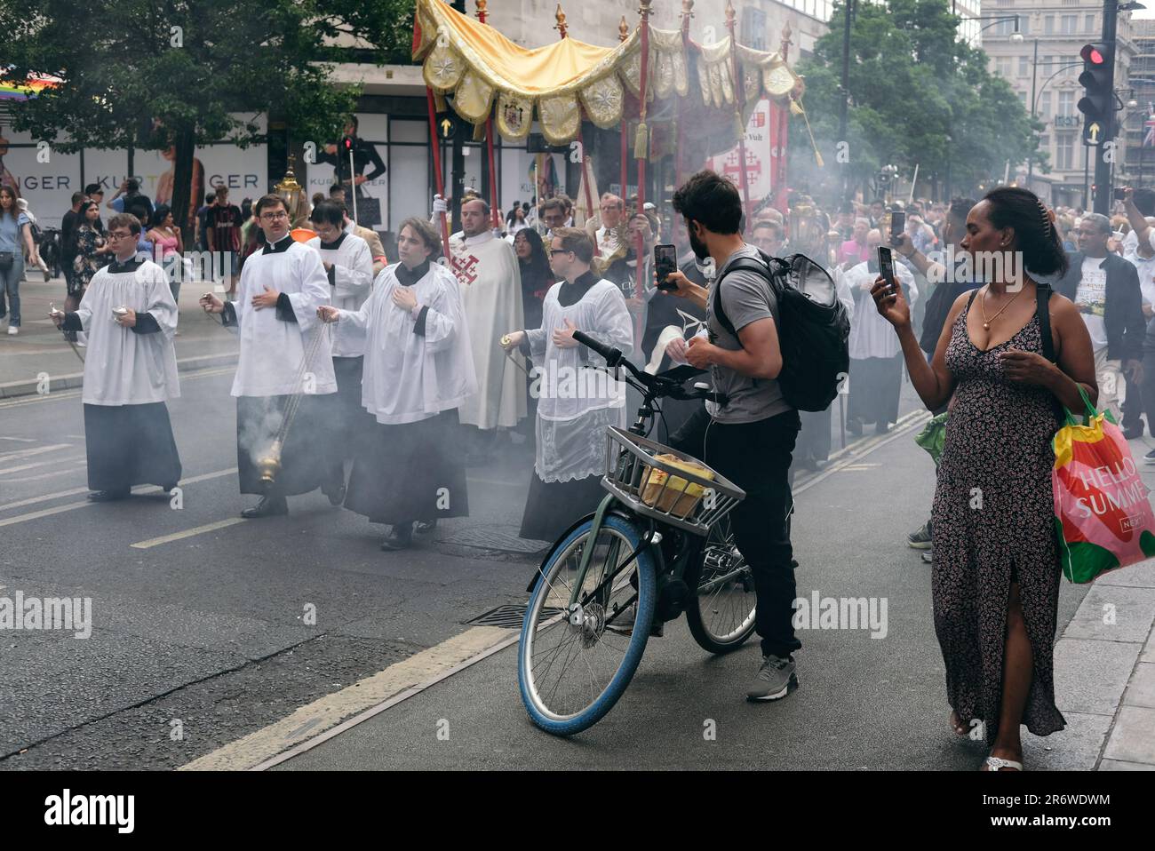 London, 11th June, 2023. The annual Corpus Christi procession takes ...