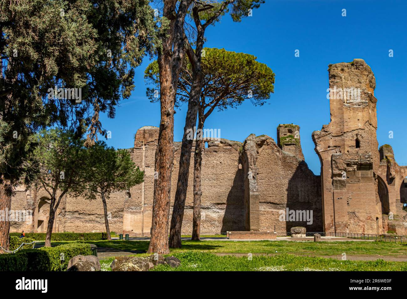 Ruins of The Baths Of Caracalla ,or Terme di Caracalla. The baths were ...