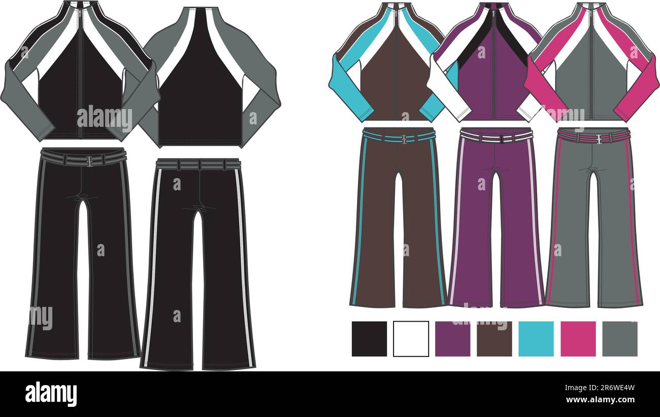 ladies sporty aerobic set Stock Vector Image & Art - Alamy