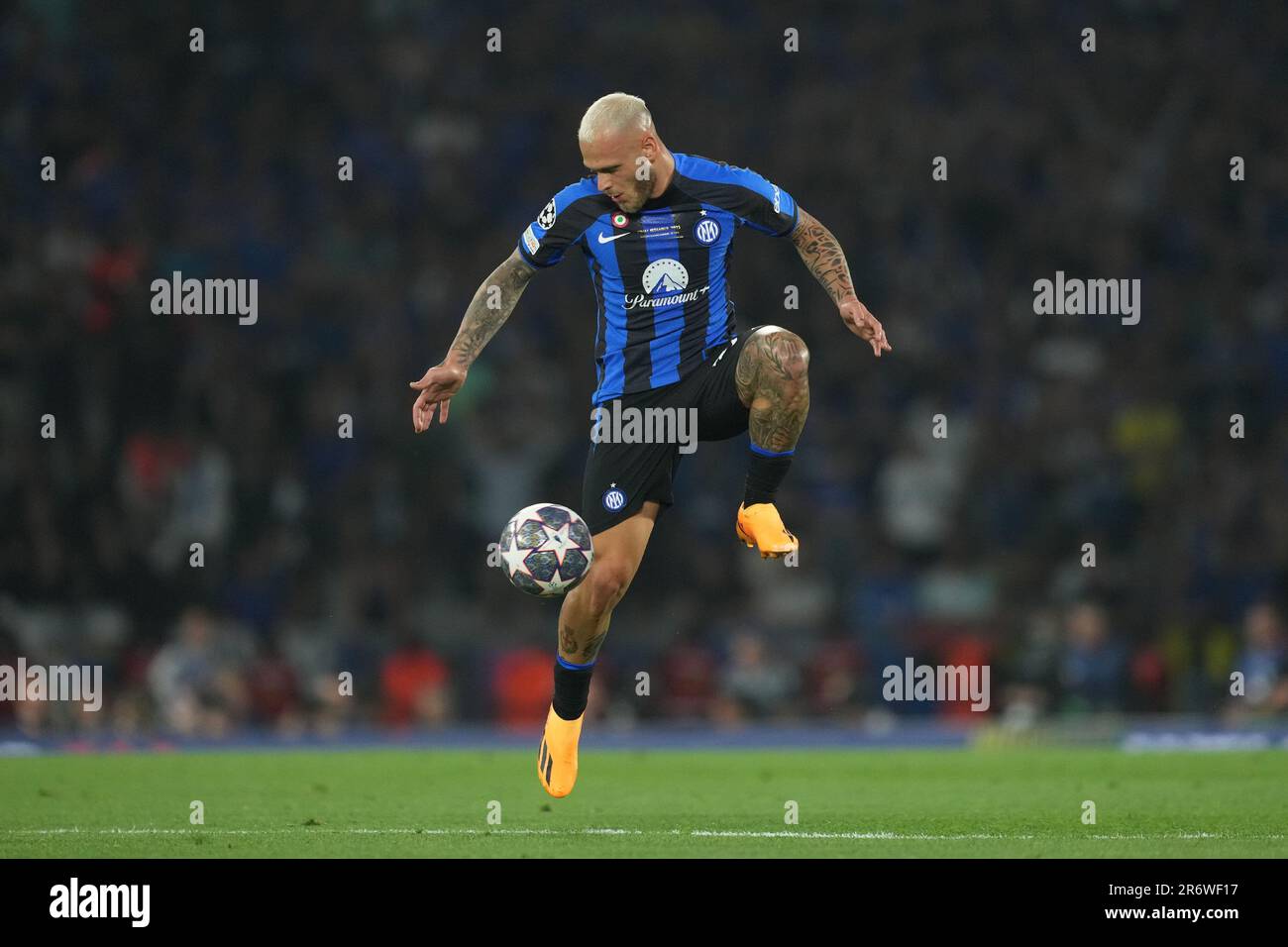 Istanbul, Turkey. 10th June, 2023. Federico Dimarco of FC Internazionale during UEFA Champions ...