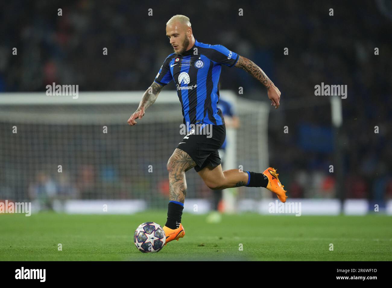 Istanbul, Turkey. 10th June, 2023. Federico Dimarco of FC Internazionale during UEFA Champions ...
