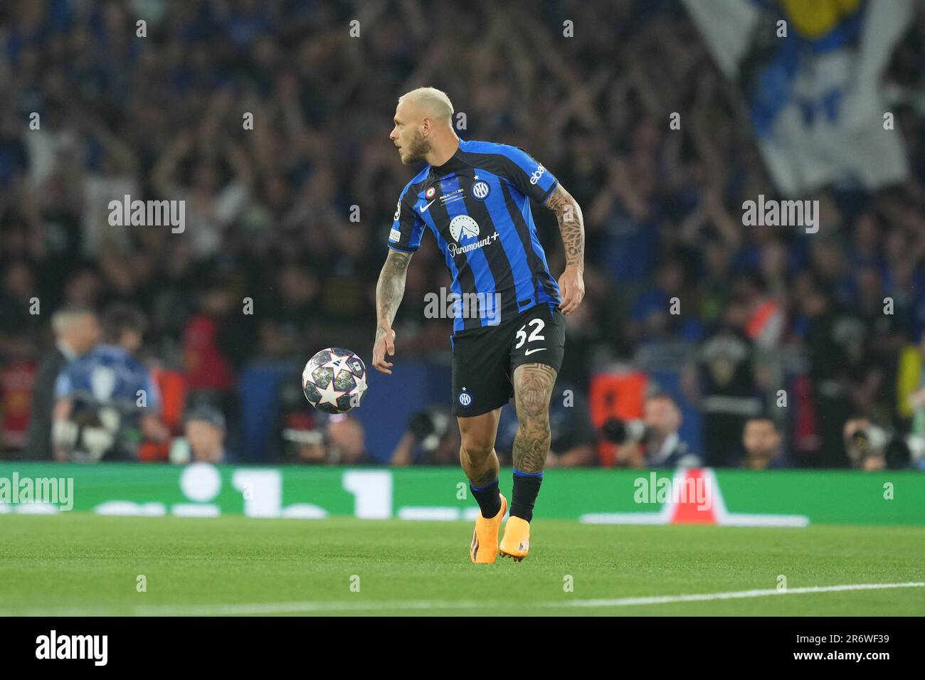 Istanbul, Turkey. 10th June, 2023. Federico Dimarco of FC Internazionale during UEFA Champions ...