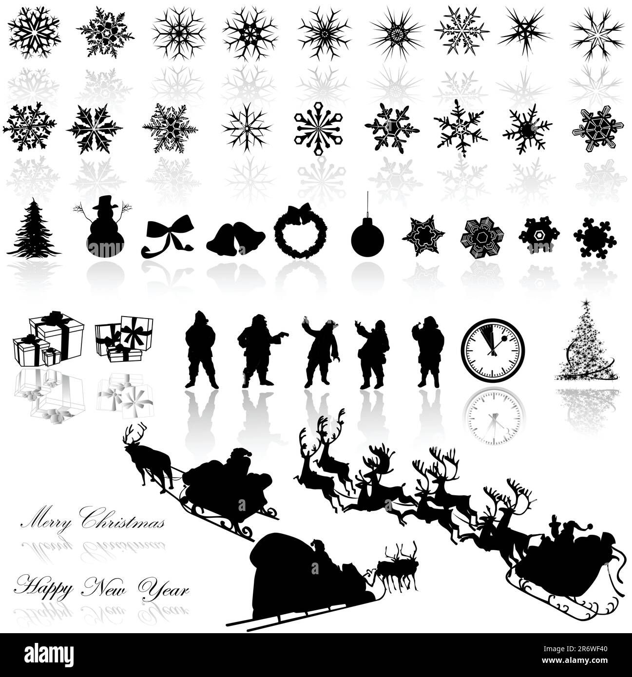New years christmas gift Black and White Stock Photos & Images - Alamy