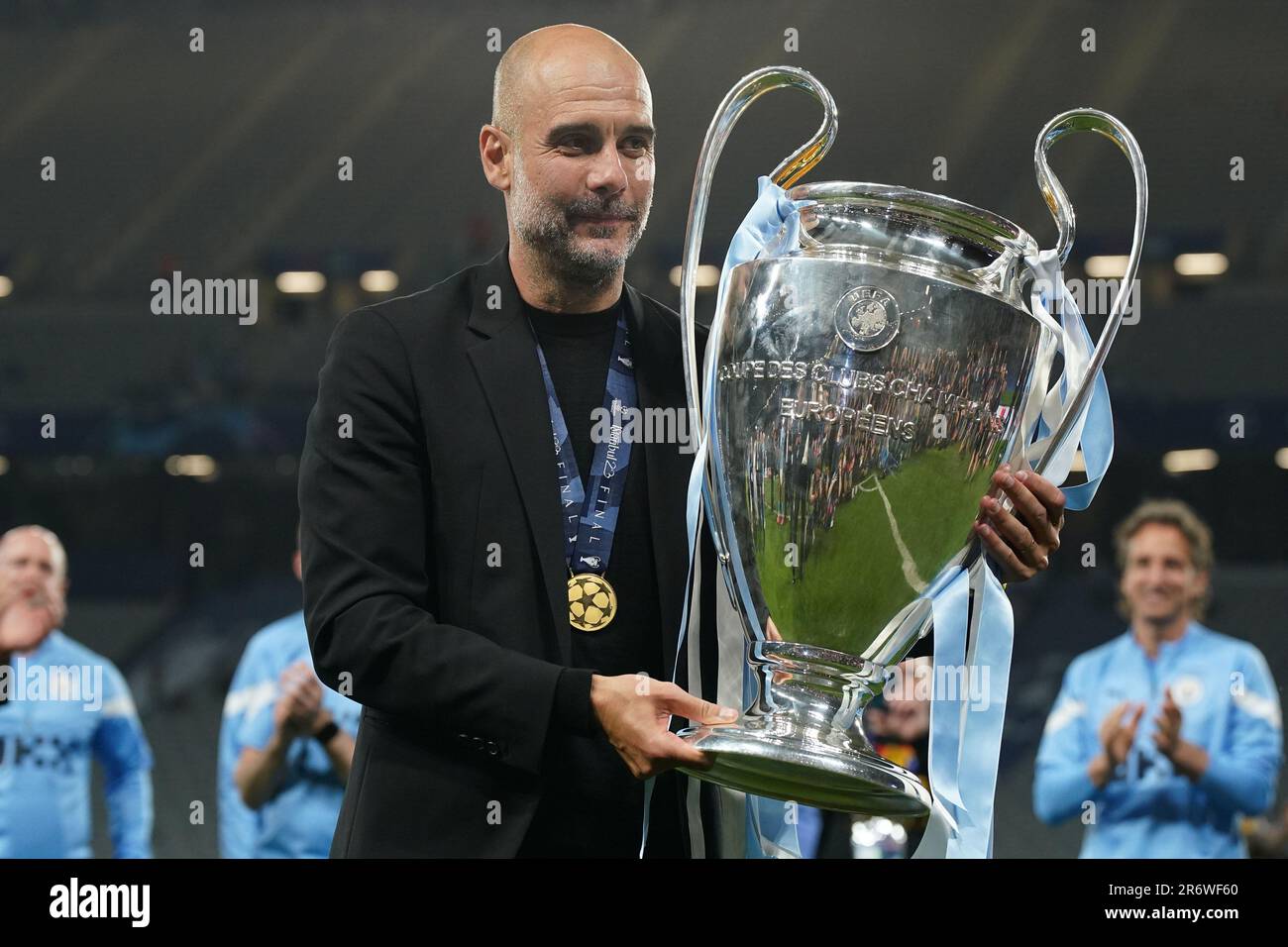 Pep guardiola trophy 2023 hi-res stock photography and images - Alamy