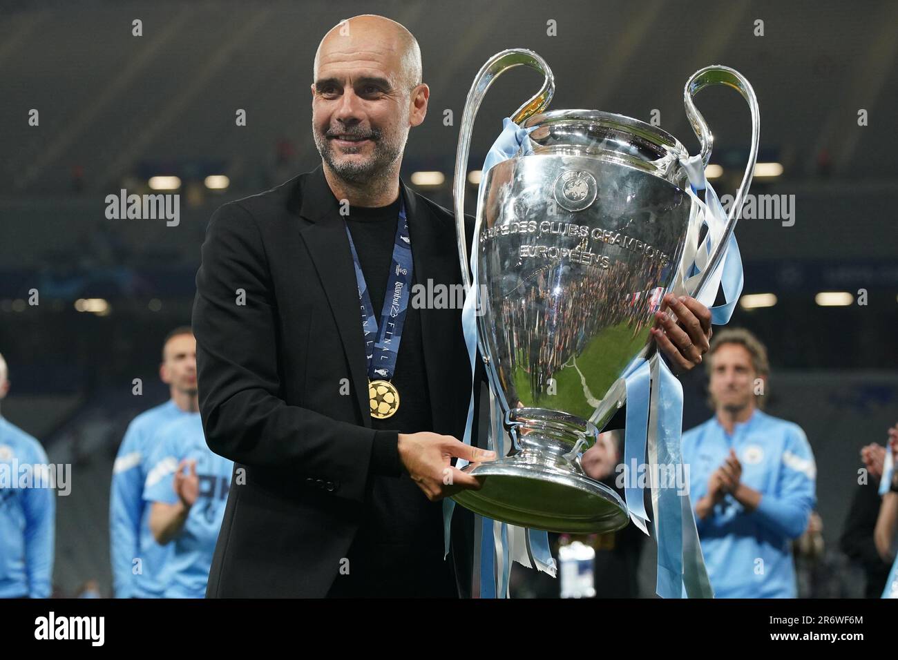 Pep guardiola trophy 2023 hi-res stock photography and images - Alamy
