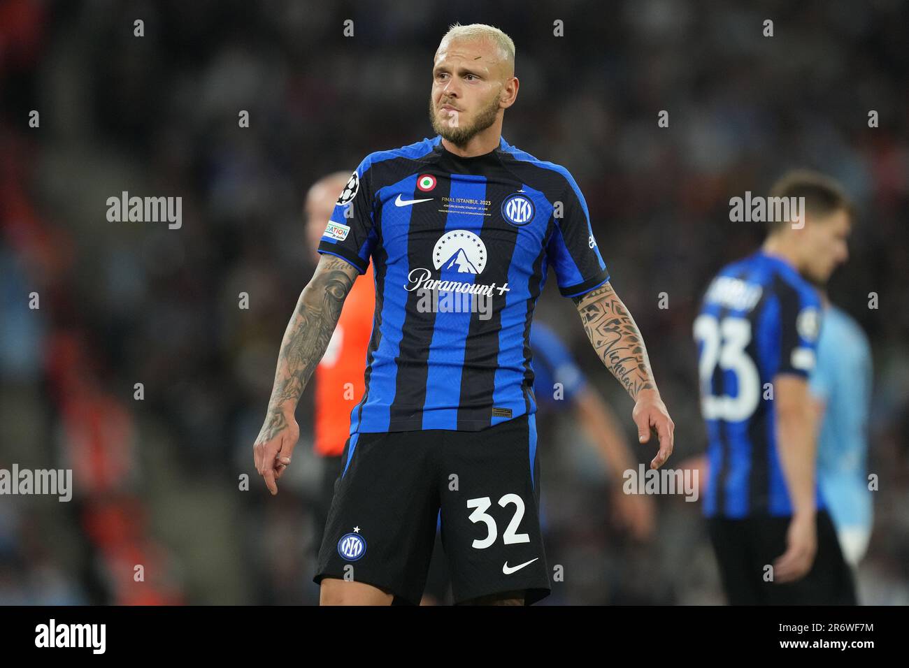 Istanbul, Turkey. 10th June, 2023. Federico Dimarco of FC Internazionale during UEFA Champions ...