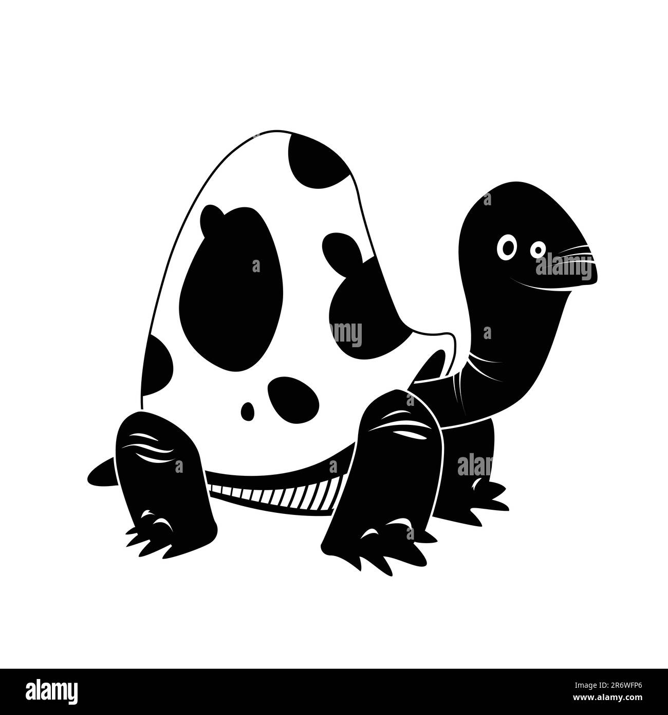turtle - black & white animal series - easy to edit vector EPS file ...