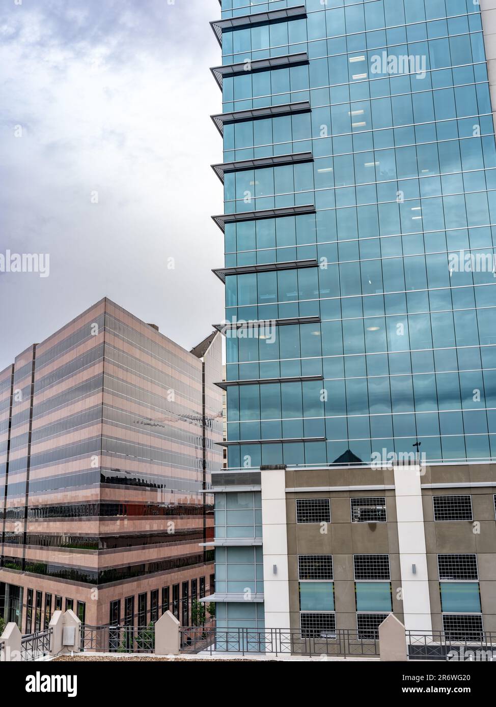Glass tall buildings in the city of Boise Idaho Stock Photo - Alamy