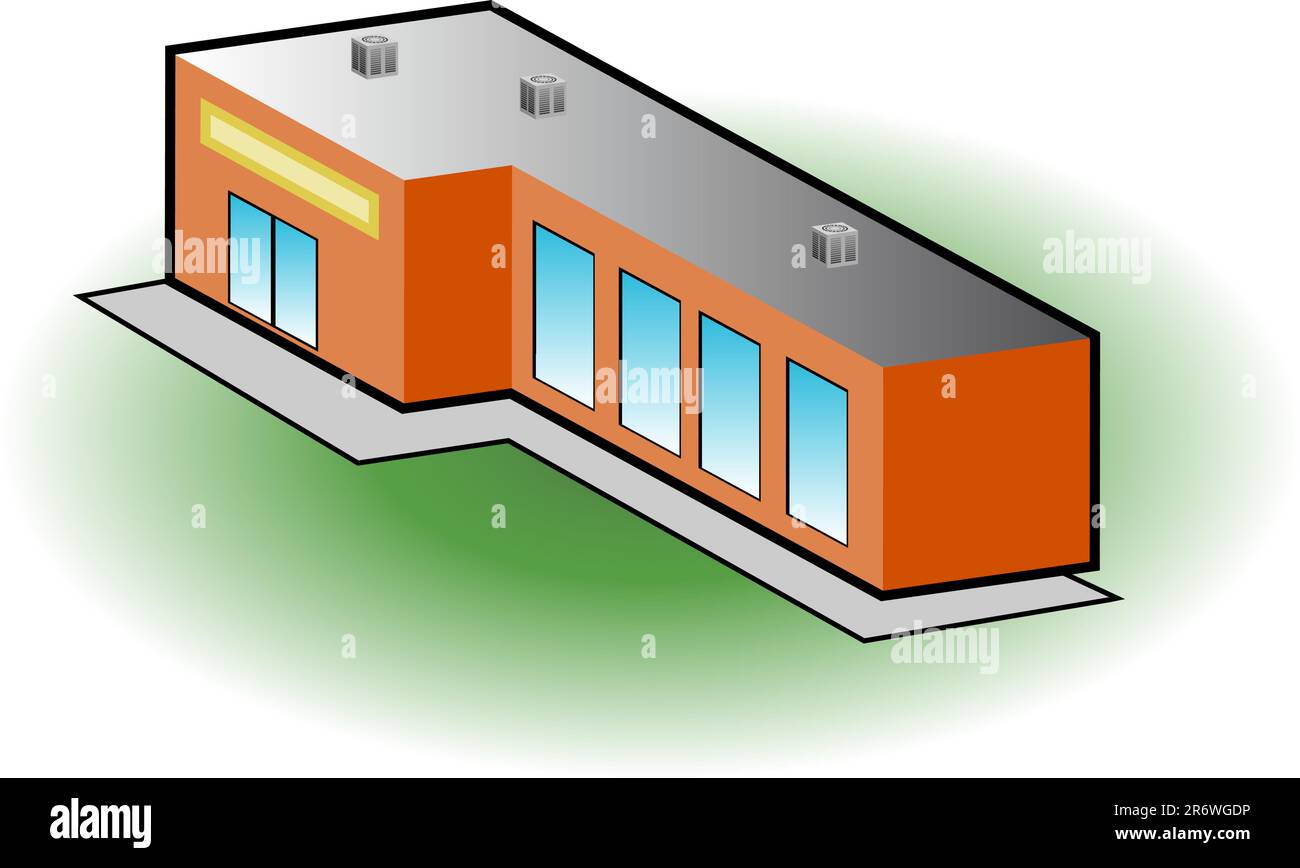 3d retail store icon isolated on a white background Stock Vector Image ...