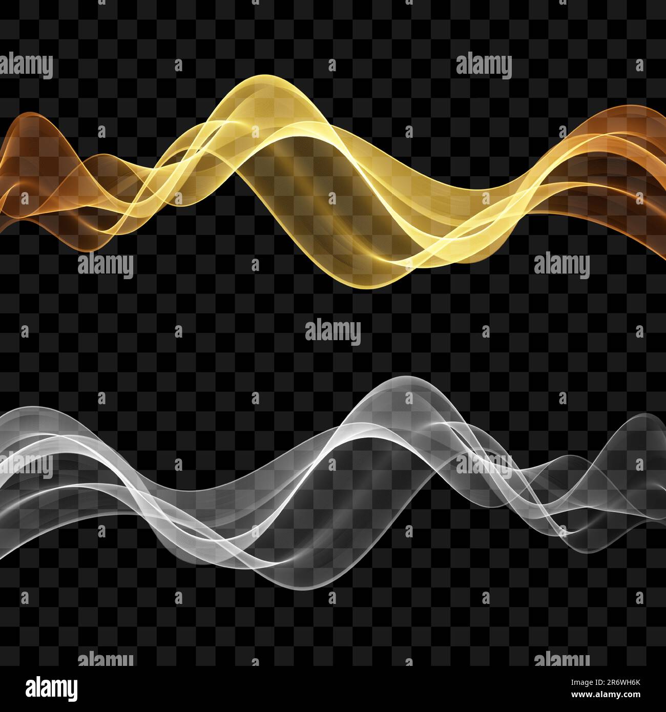 Gold and silver glowing, vector wave. Abstract wave flow.Design element Stock Vector Image & Art ...