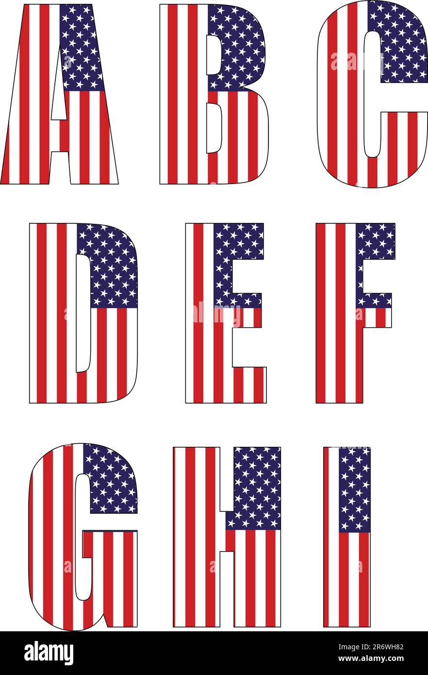 The star letters Stock Vector Images - Alamy