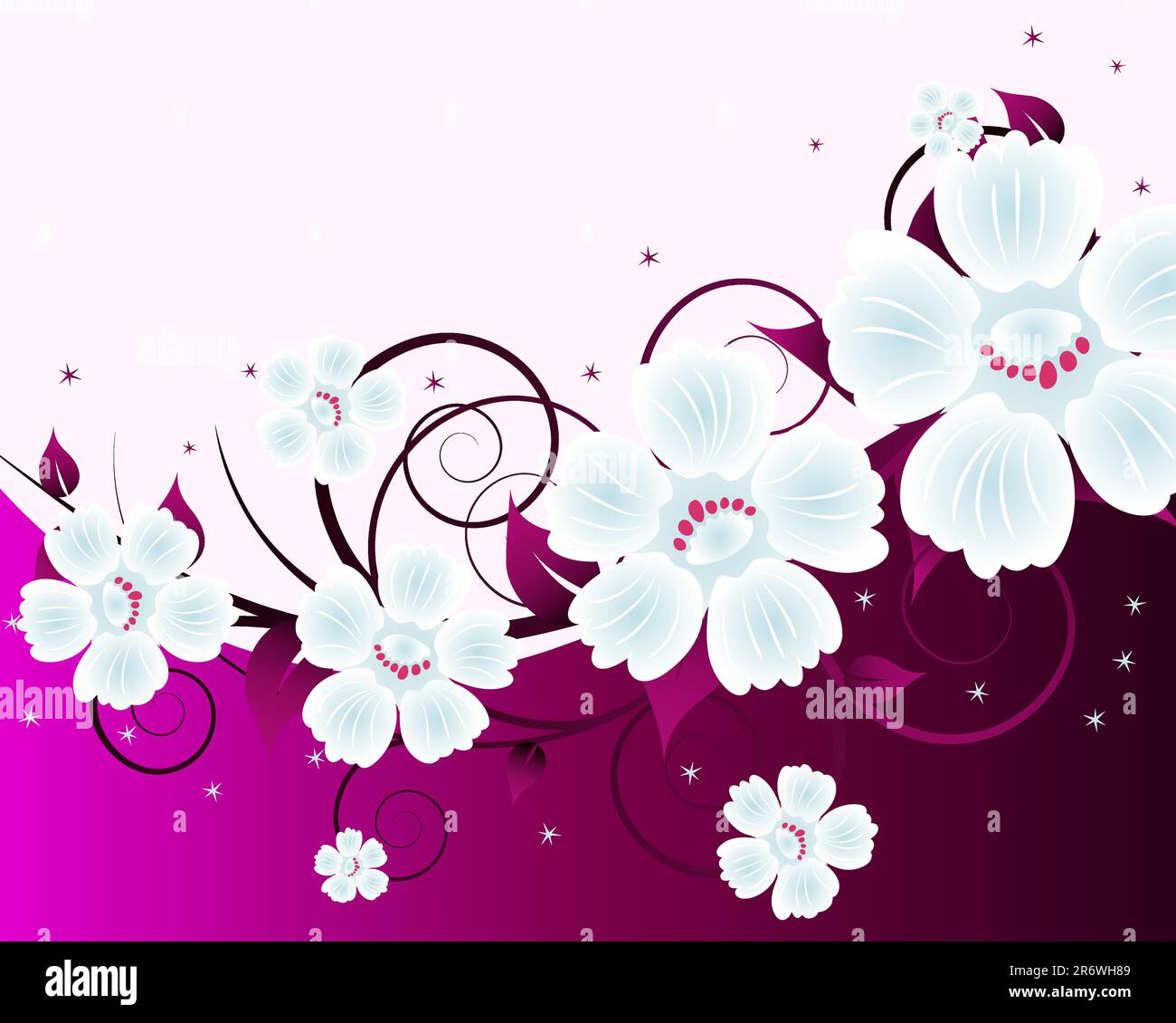 Floral background for design use. Vector illustration Stock Vector ...
