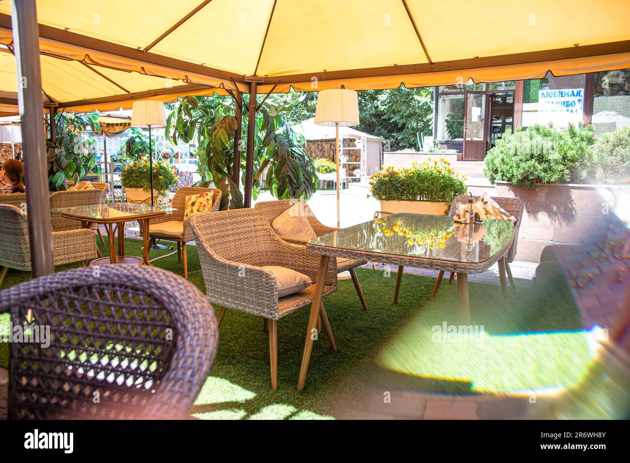 Interior of famous terrace cafe hi-res stock photography and images - Alamy