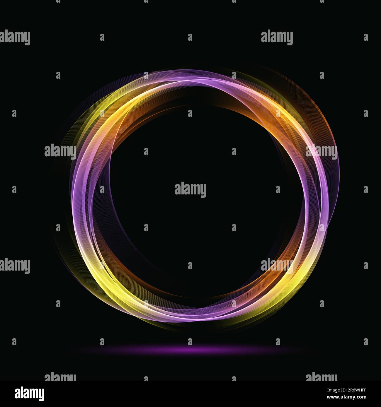 Colorful colored background of transparent lines in the shape of a ...